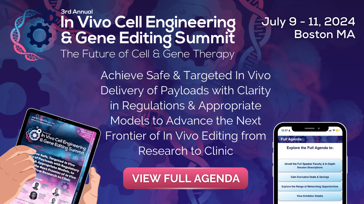 3rd In Vivo Cell Engineering & Gene Editing Summit | pharmaphorum